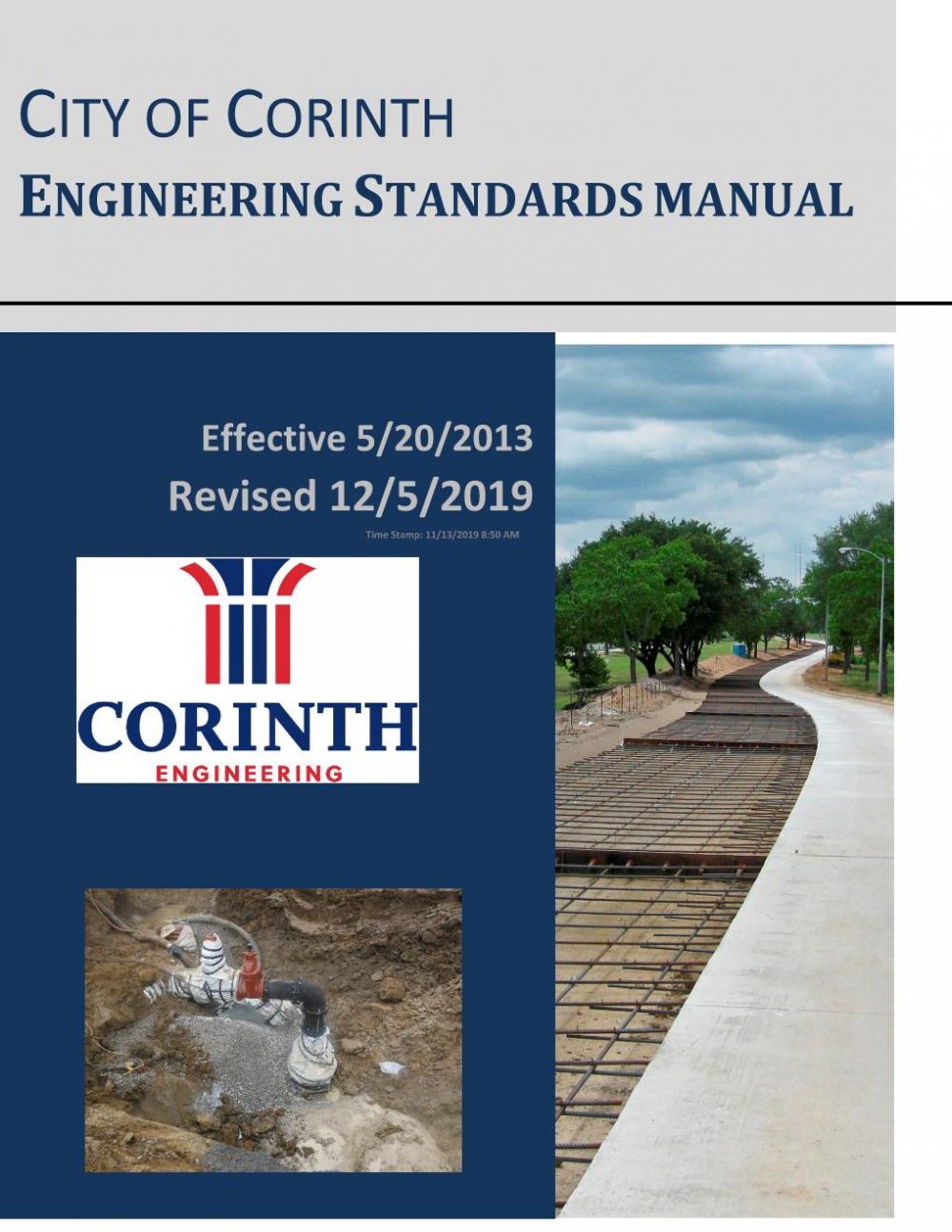 2019 Engineering Design Standards | City of Corinth Texas